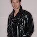 Ectomorph Men's Black Latex Rubber Biker Jacket - Etsy