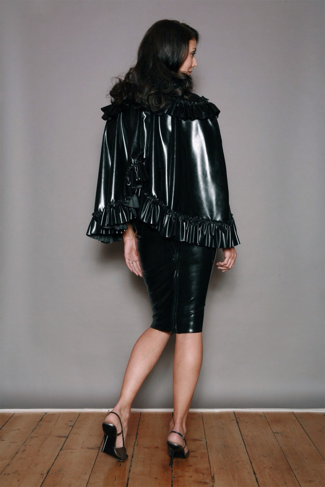 Latex Frilly Cape - Etsy