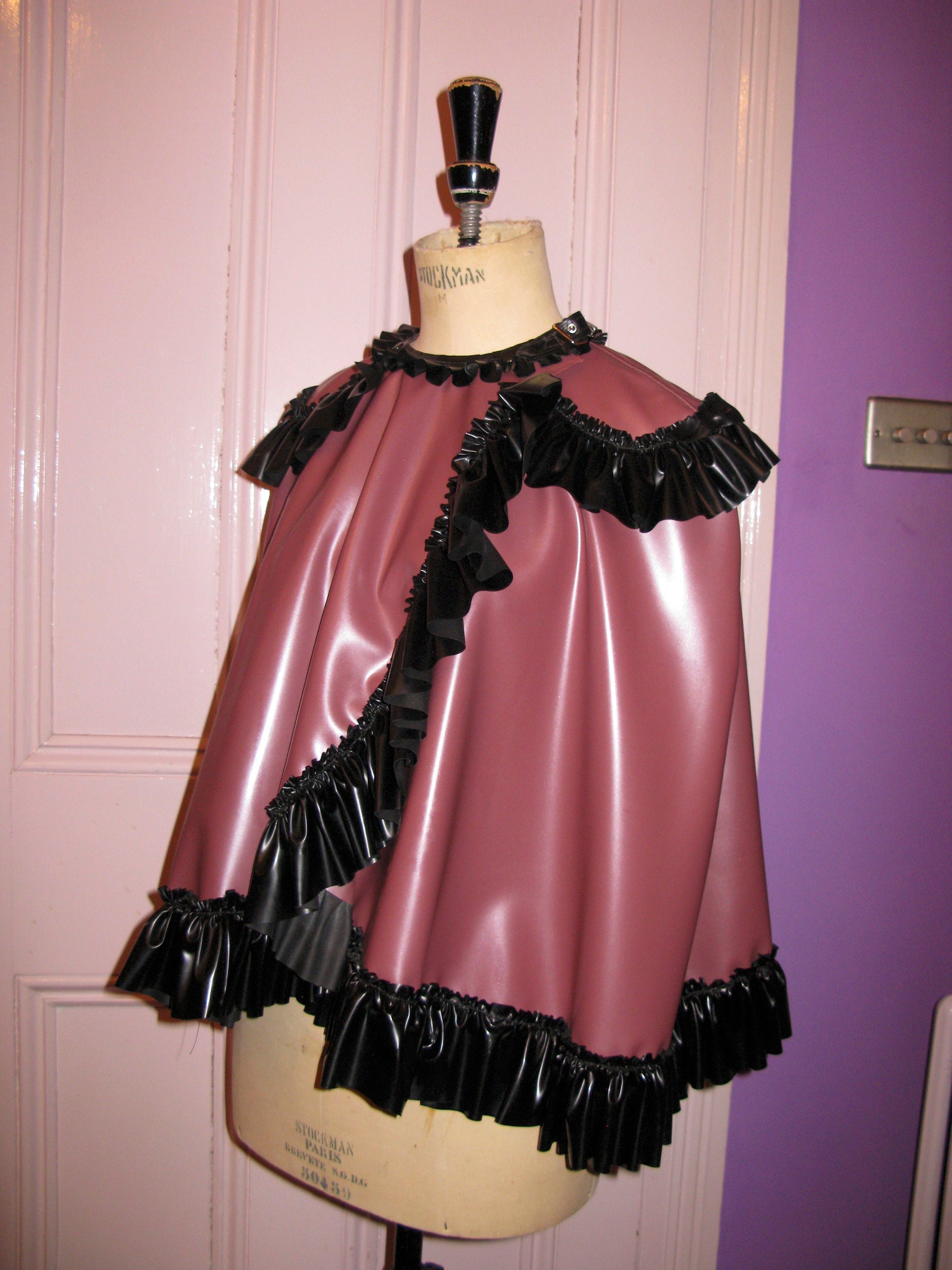 Latex Frilly Cape | Etsy