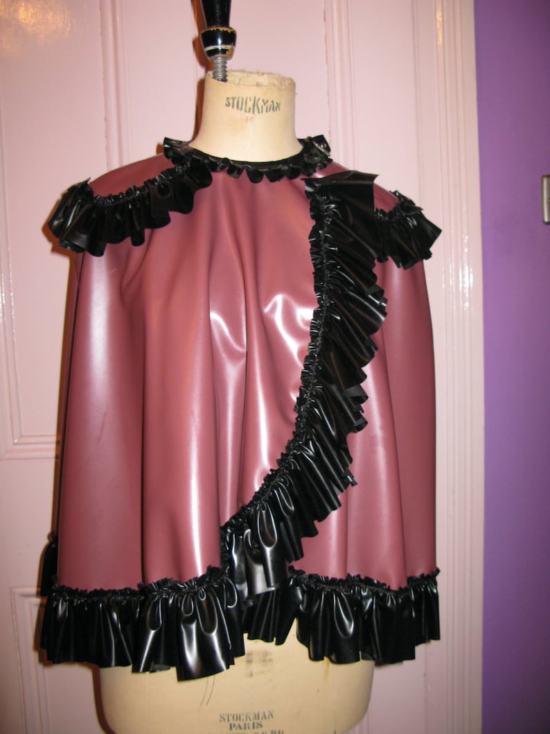 Latex Frilly Cape - Etsy