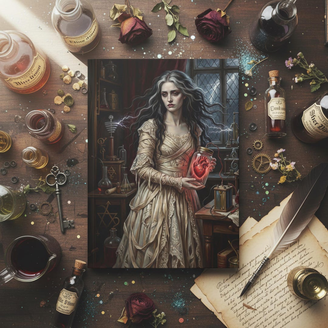 The Bride | Gothic Dark Academia Notebook | Wraparound Cover - Etsy