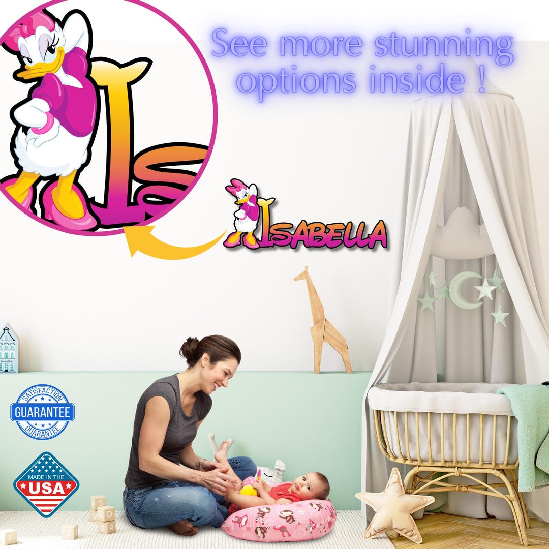Personalized Kids Room Sign, Custom Wall Art for Nursery, Unique Baby ...