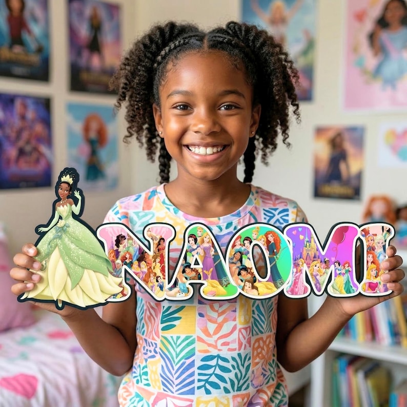 Personalized Disney Princess Name Sign, Custom Girls Room Decor ...