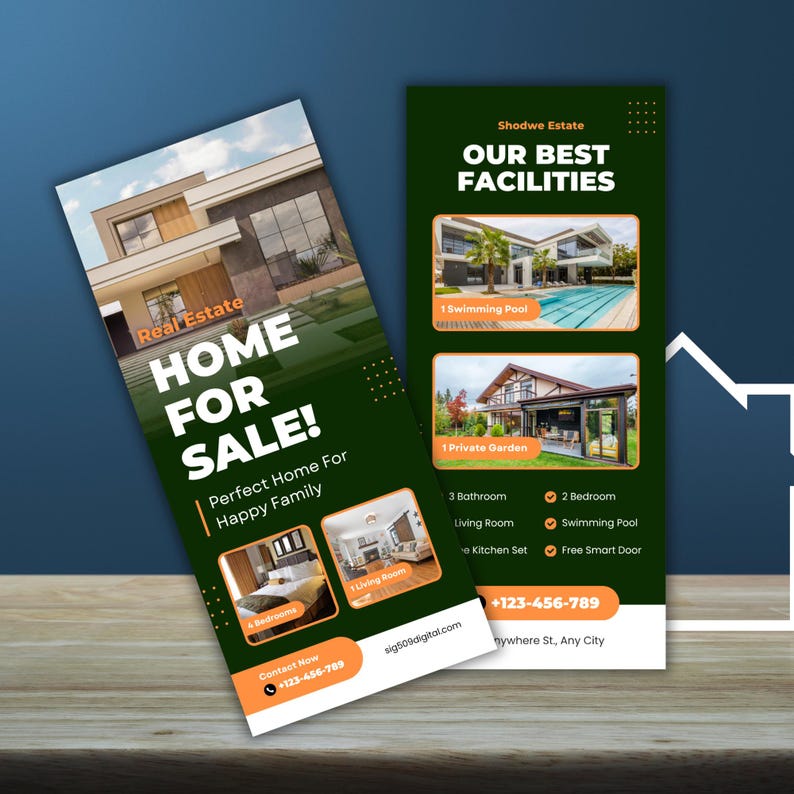 Editable Real Estate Rack Card Template: Realtor Marketing (printable ...