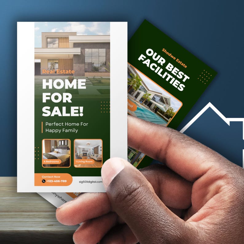 Editable Real Estate Rack Card | Realtor Marketing Template | Printable ...