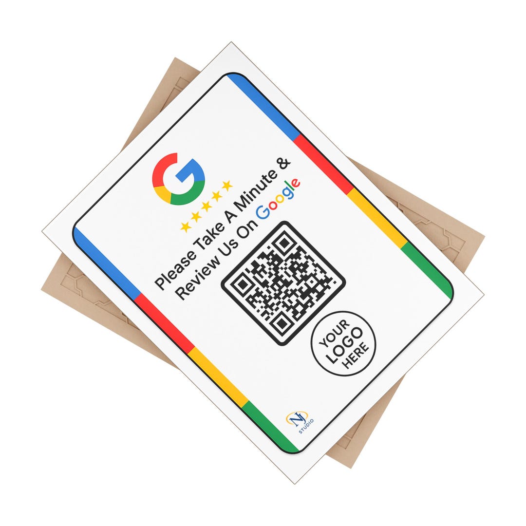 Custom Ceramic Photo Tile, Business QR Code Review - Etsy