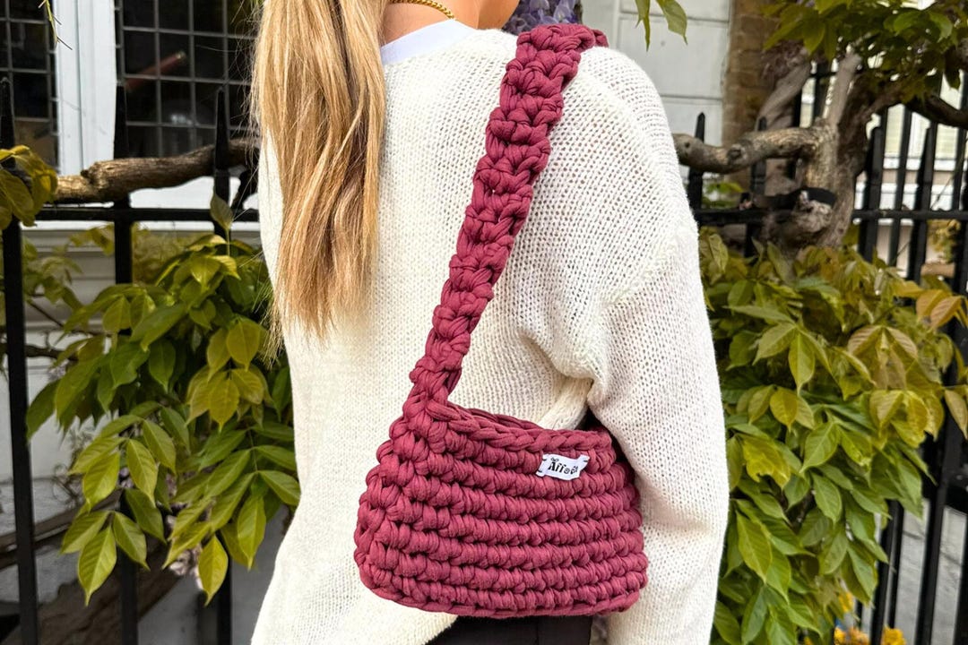 The Kenny - Crochet Shoulder Bag (pick Your Colour) - Etsy UK