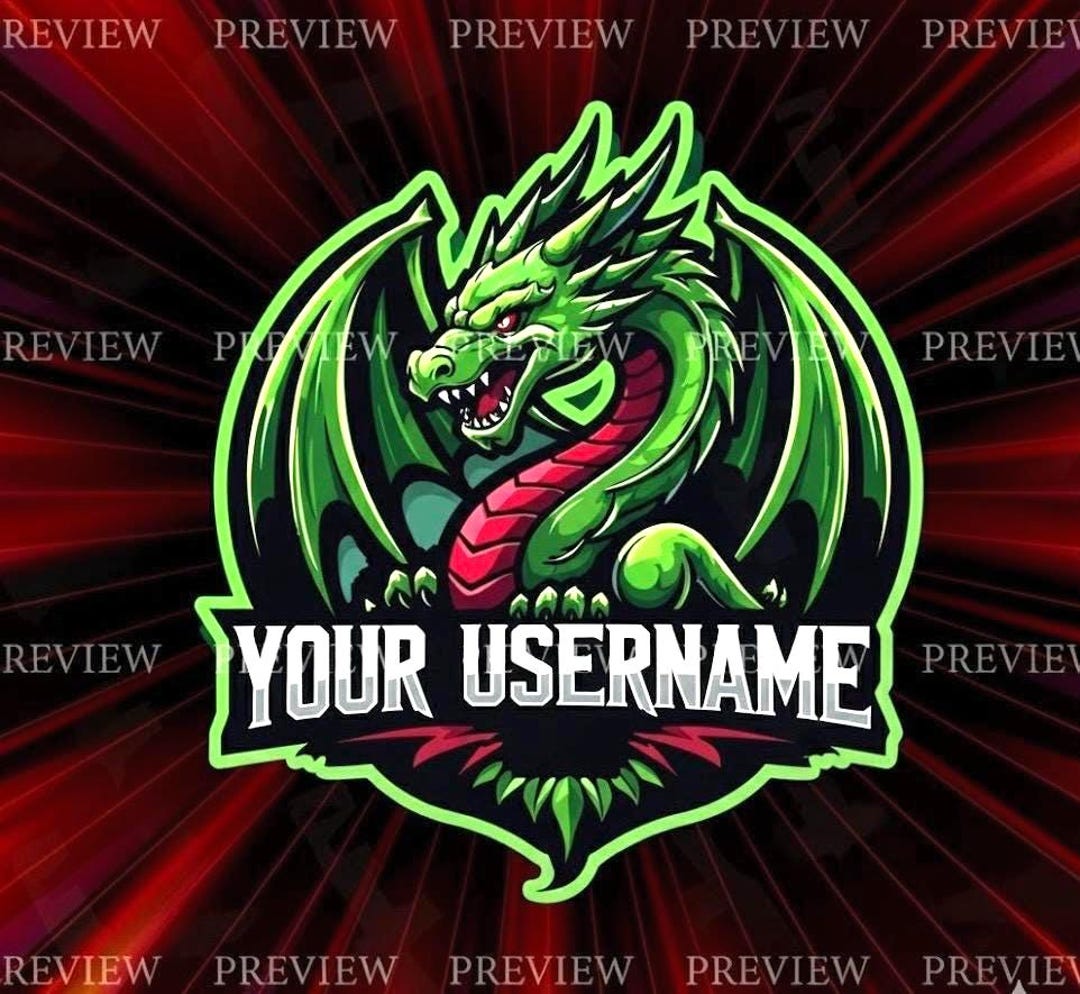 Custom Dragon Gamer Pfp | Esports Mascot Design | Twitch & Youtube Logo ...