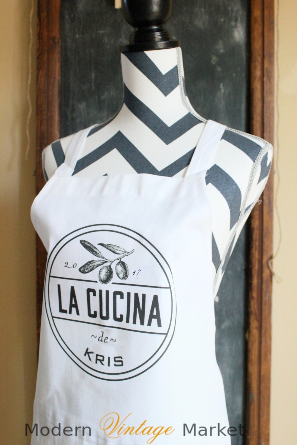 Apron La Cucina Full Kitchen ApronFrench | Etsy