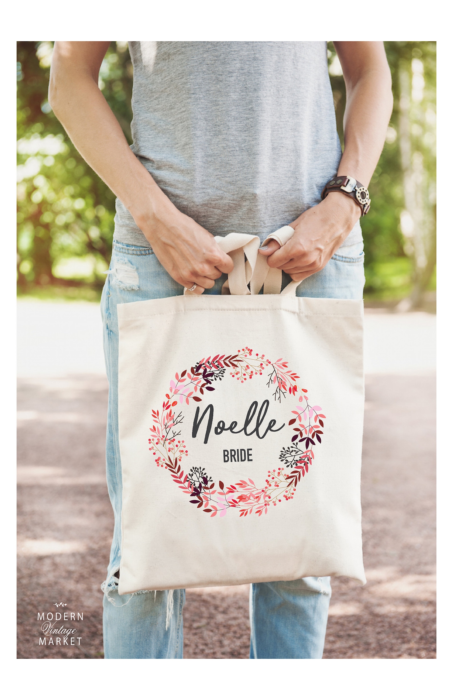 Wedding Bridal Party Tote Bags Bridesmaids Gifts for Bride and - Etsy