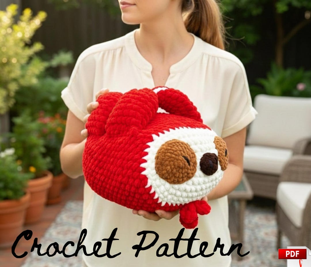 Giant Sloth Amigurumi Crochet Pattern | Large Plush Toy (PDF Pattern ...