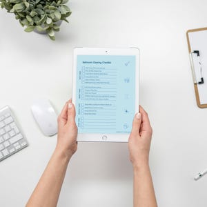 Editable Cleaning Checklist Template | iPad Digital Planner | Home ...