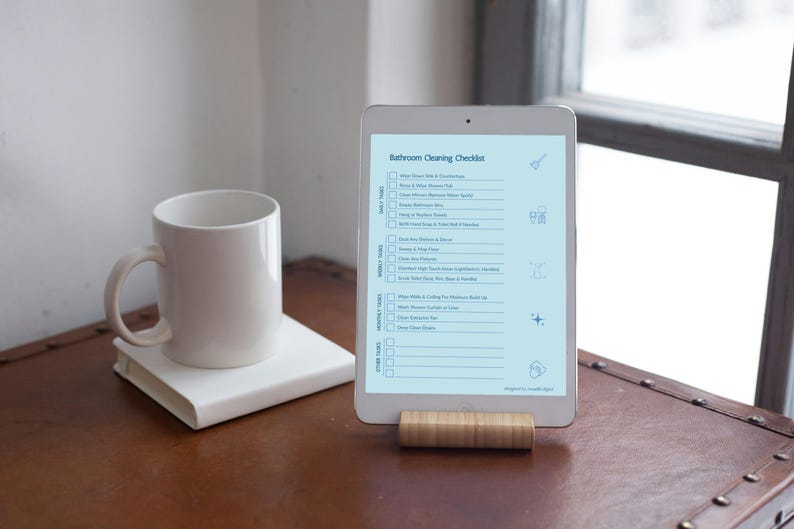 Editable Cleaning Checklist Template | iPad Digital Planner | Home ...