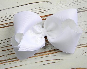 Large white bow | Etsy