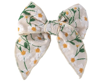 Daisy Hair Bow | Etsy