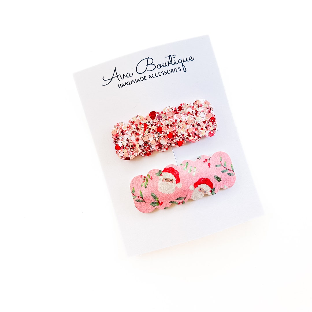 Christmas Snap Clip Set - Christmas Hair Clip - Girls Christmas Snap ...
