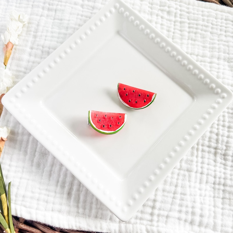 Watermelon Claw Hair Clip - Etsy