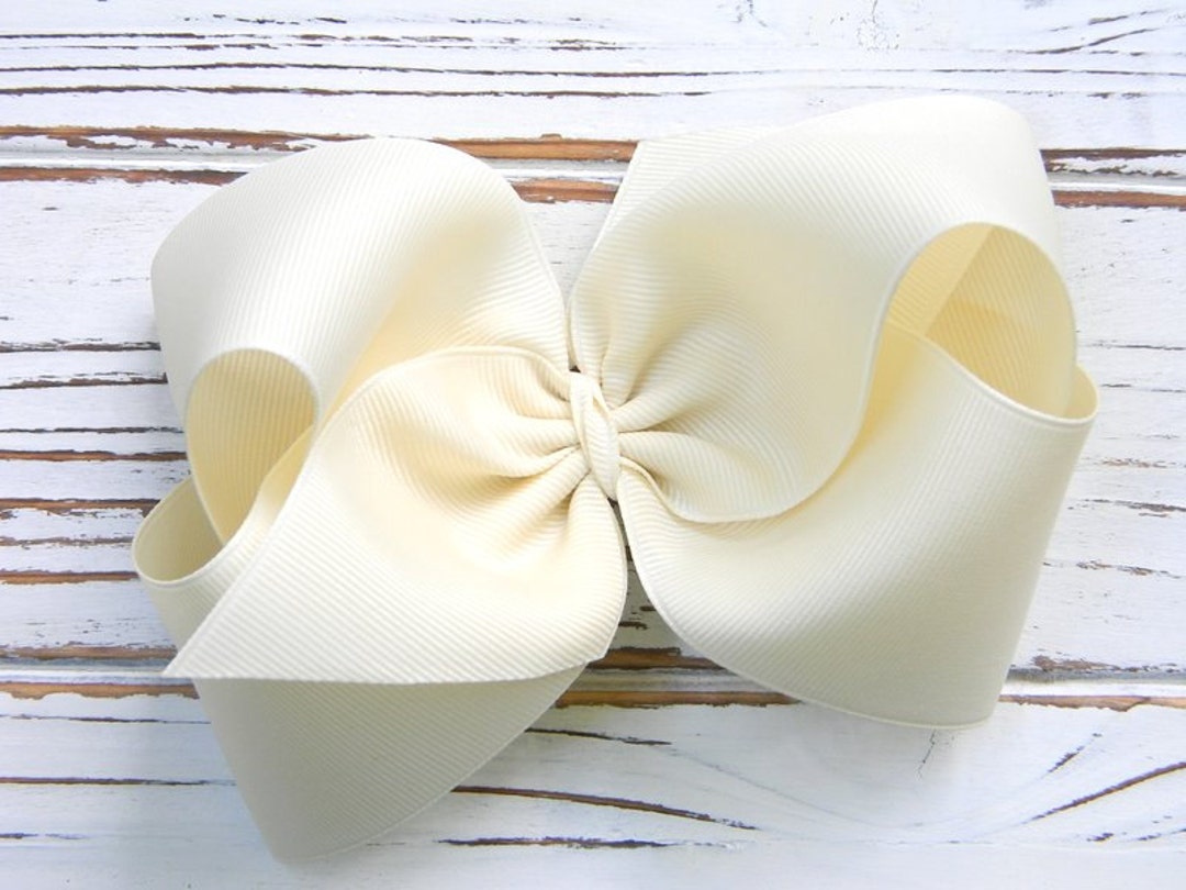 Ivory Boutique Hair Bow - Extra Large Ivory Hair Bow - Extra Large ...