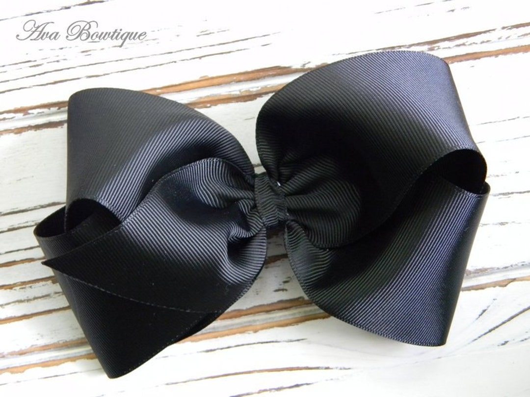 Black Boutique Hair Bow - Extra Large Black Hair Bow - Extra Large ...