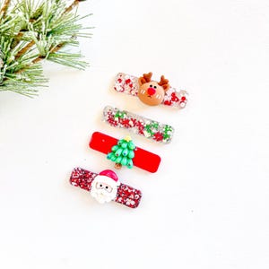 Girls Christmas Hair Clip - Christmas Barrette - Holiday Hair Accessory ...
