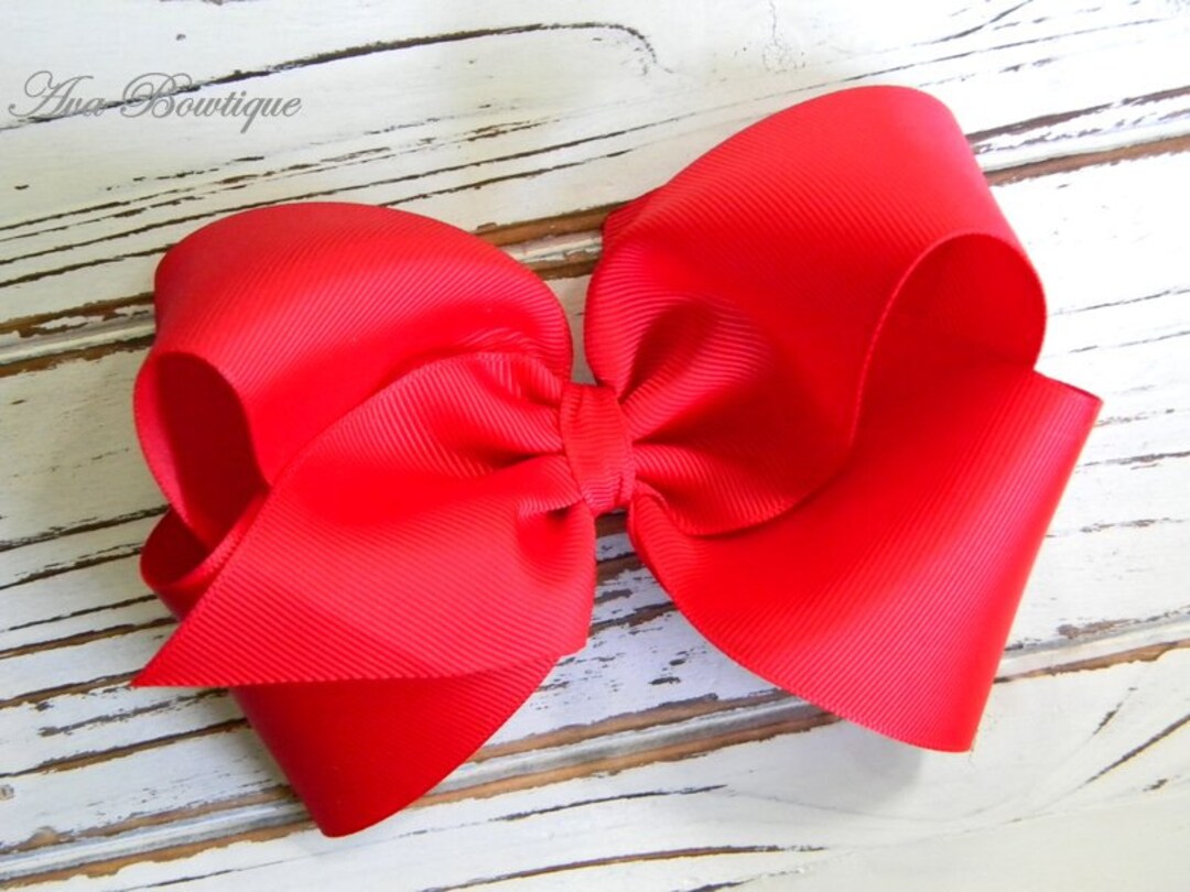 Red Boutique Hair Bow - Extra Large Red Hair Bow - Extra Large Boutique ...