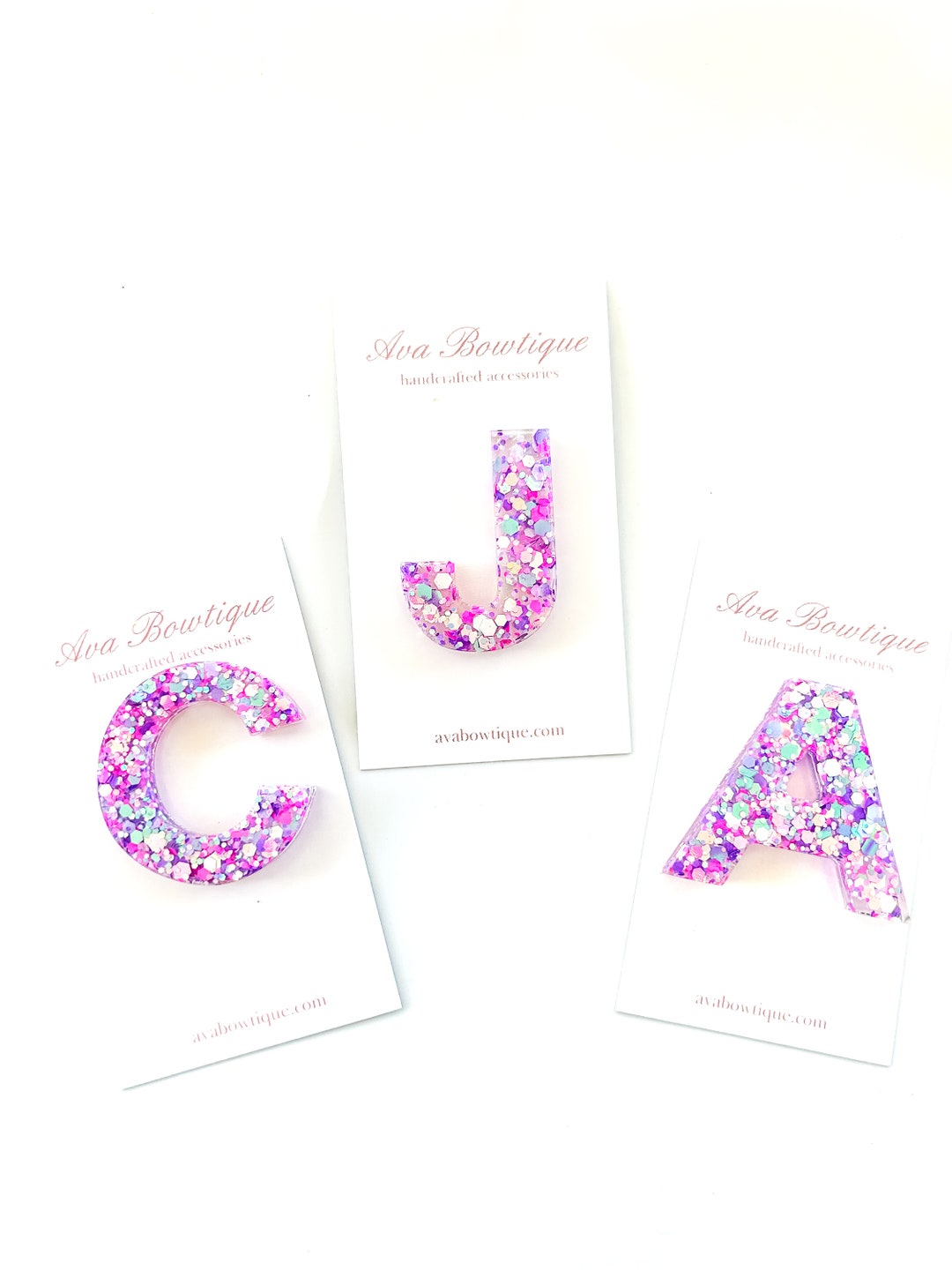 Initial Hair Clip - Personalized Hair Clip - Letter Hair Clip- Bar Hair ...