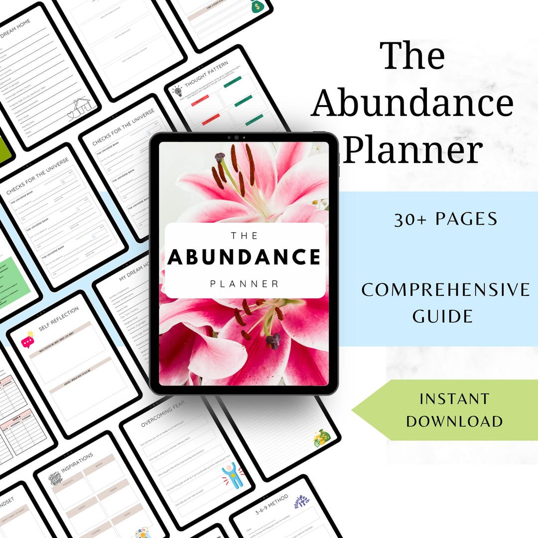 Abundance Planner: Manifestation Journal for Gratitude & Wealth ...