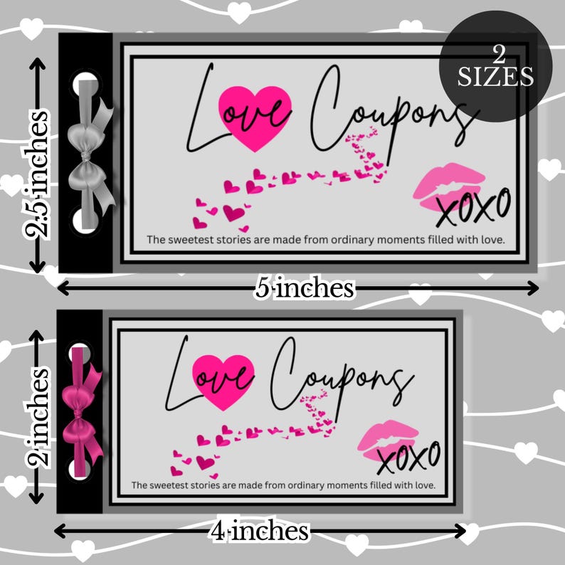 Love Coupon Book | DIY Romantic Gift, Canva Editable (printable PDF) - Etsy