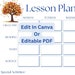 Daycare/preschool/pre~k/kindergarten/elementary Canva & PDF Editable ...