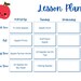 Daycare/preschool/pre~k/kindergarten/elementary Lesson Plan Template ...