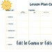 Daycare/preschool/prek/kindergarten/elementary Lesson Plan Template ...