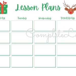 Daycare/preschool/prek/kindergarten/elementary Lesson Plan Template ...