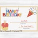 Happy Birthday Classroom Card, Student Birthday Certificate, PDF ...
