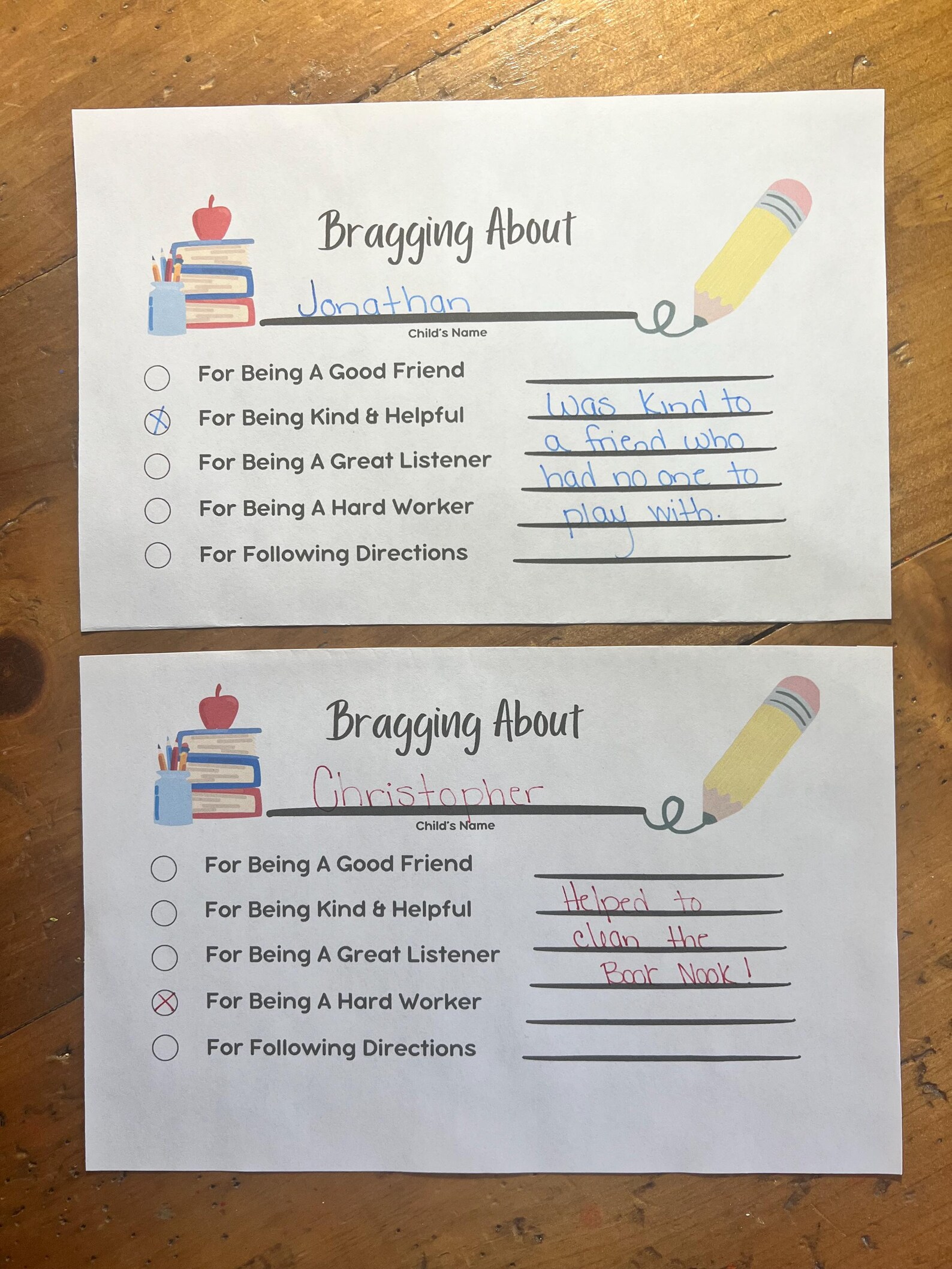 Teacher Brag Note, Teacher Printable, School Communication, Daycare ...