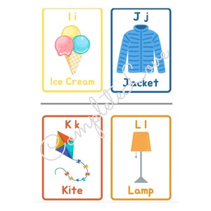 Printable Alphabet Flash Cards, Classroom Decor, Daycare, Toddlers ...