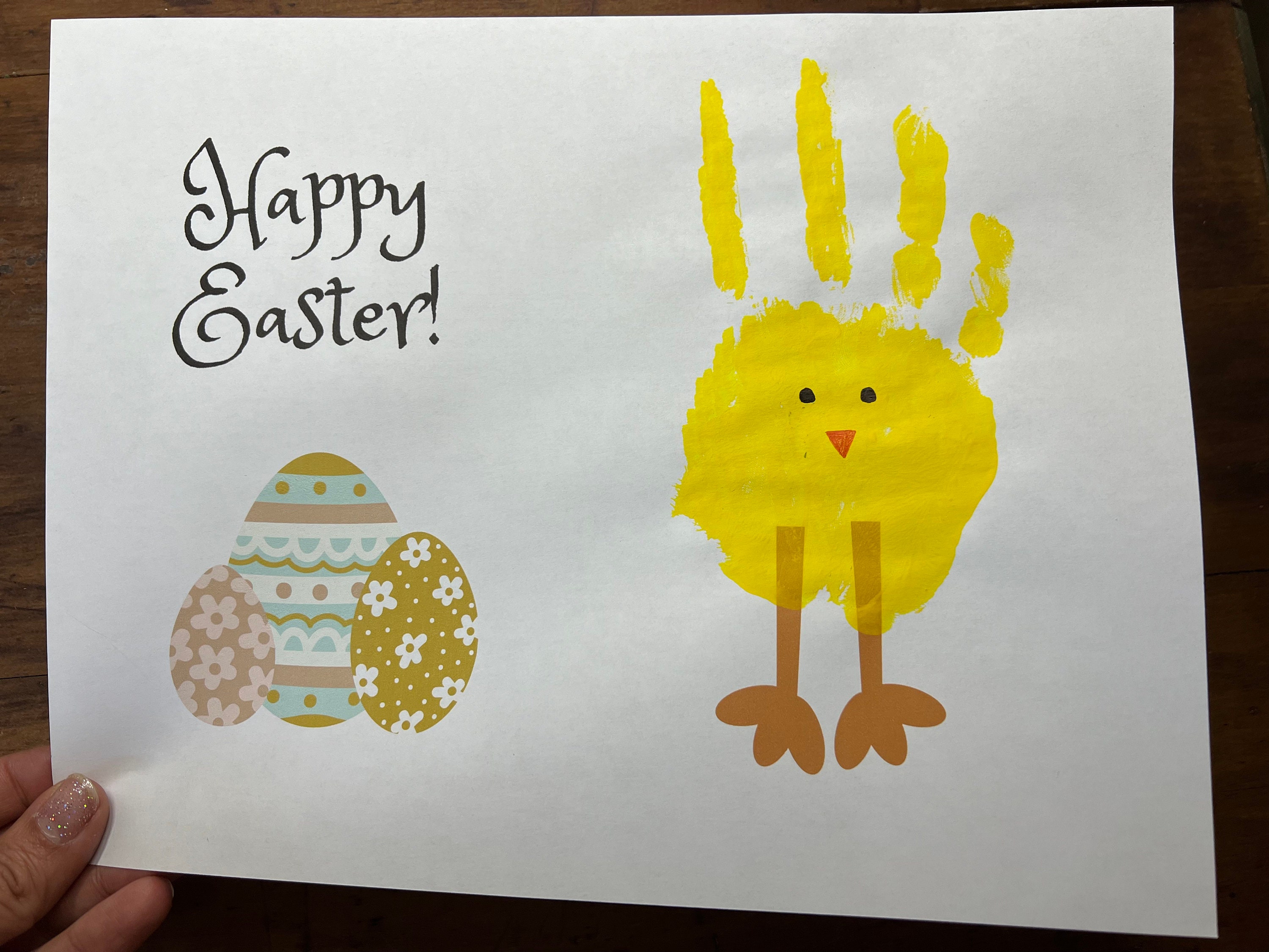 Easter Handprint or Footprint Craft, Easter Bunny and Baby Chick ...