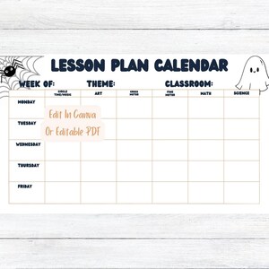 Daycare/preschool/pre~k/kindergarten/elementary Lesson Plan Template ...