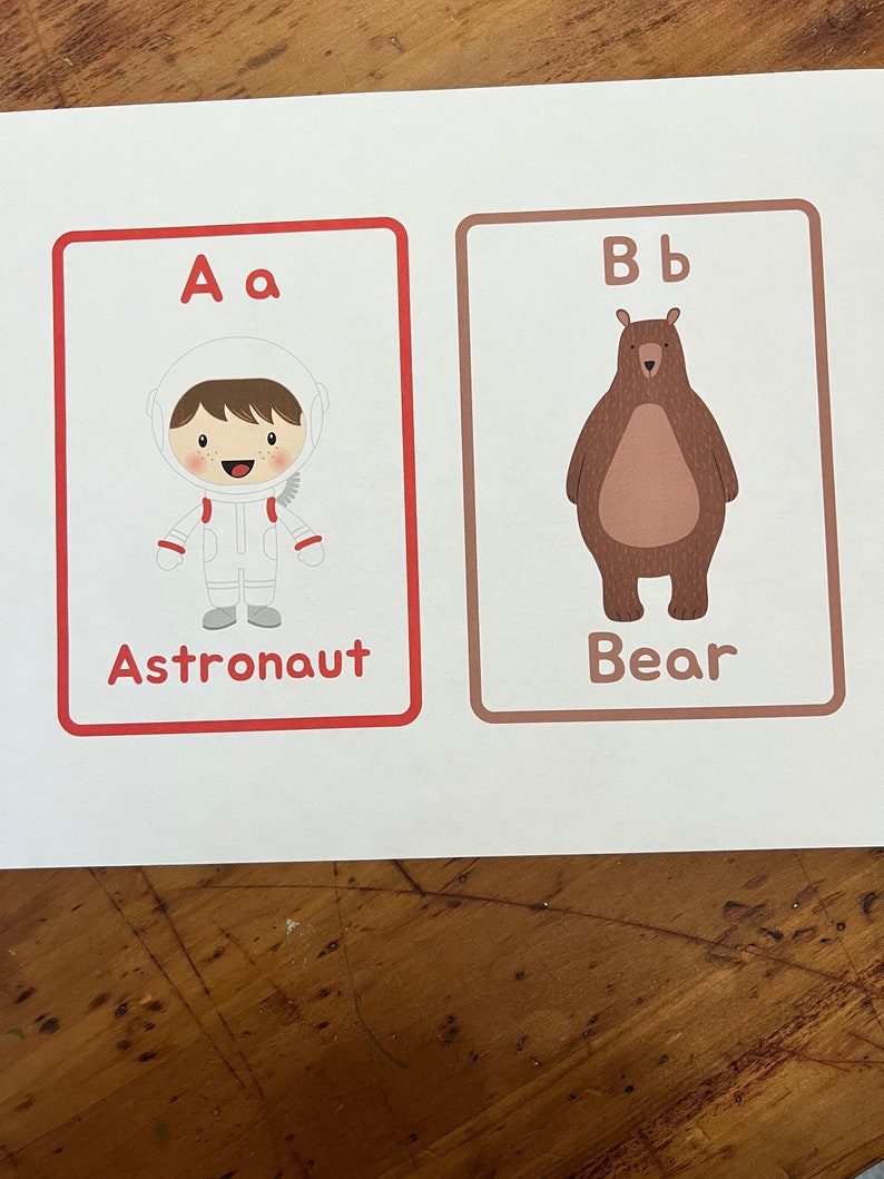 Printable Alphabet Flash Cards, Classroom Decor, Daycare, Toddlers ...