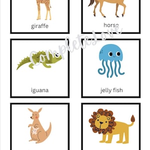 Printable Daycare, Preschool, Early Elementary Animal Alphabet Matching ...