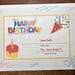 Happy Birthday Classroom Card, Student Birthday Certificate, PDF ...