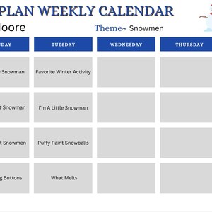 Daycare/preschool/pre~k/kindergarten/elementary Lesson Plan Template ...