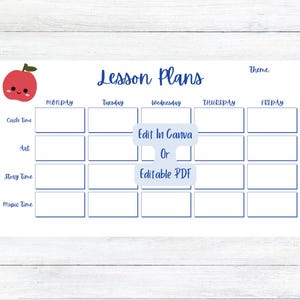 Daycare/preschool/pre~k/kindergarten/elementary Lesson Plan Template ...