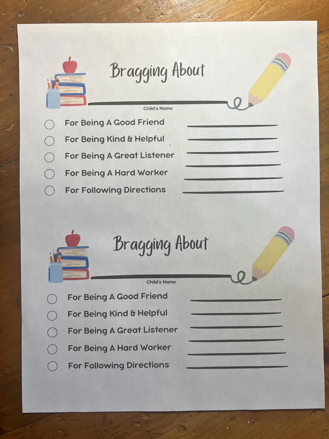 Teacher Brag Note, Teacher Printable, School Communication, Daycare ...