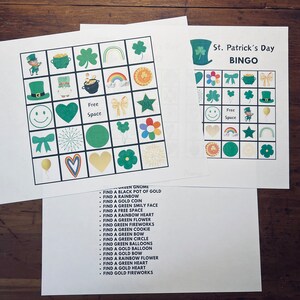 St. Patrick's Day Bingo, Printable PDF, 10 Different BINGO Cards ...