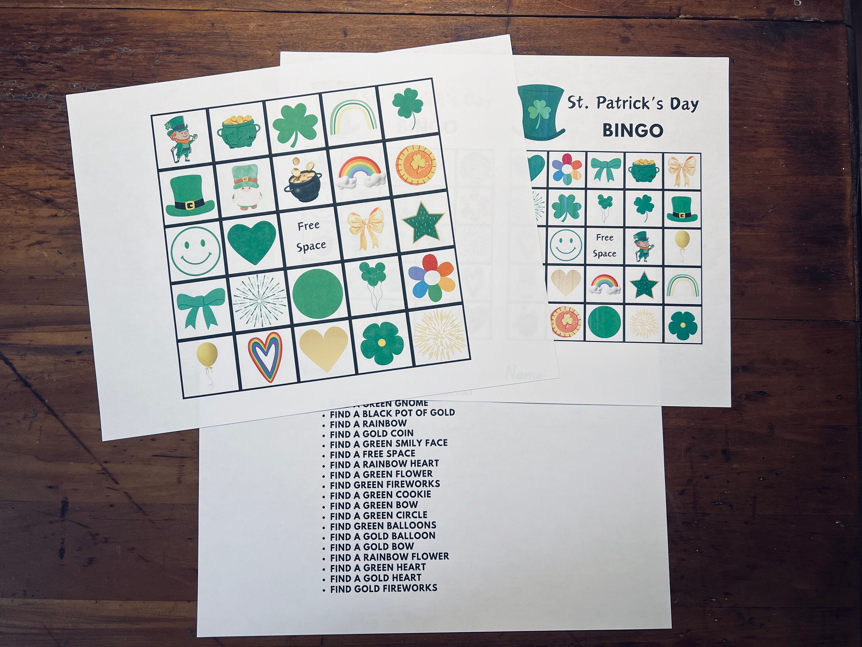 St. Patrick's Day Bingo, Printable PDF, 10 Different BINGO Cards ...