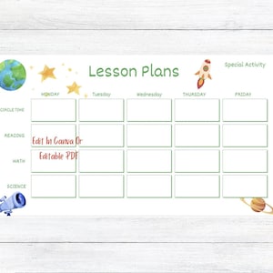 Daycare/preschool/pre~k/kindergarten/elementary Lesson Plan Template ...