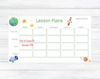 Daycare/preschool/prek/kindergarten/elementary Lesson Plan Template ...