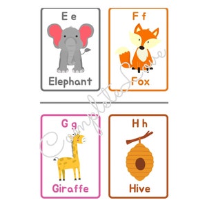 Printable Alphabet Flash Cards, Classroom Decor, Daycare, Toddlers ...
