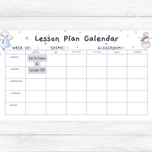 Daycare/preschool/pre~k/kindergarten/elementary Lesson Plan Template ...