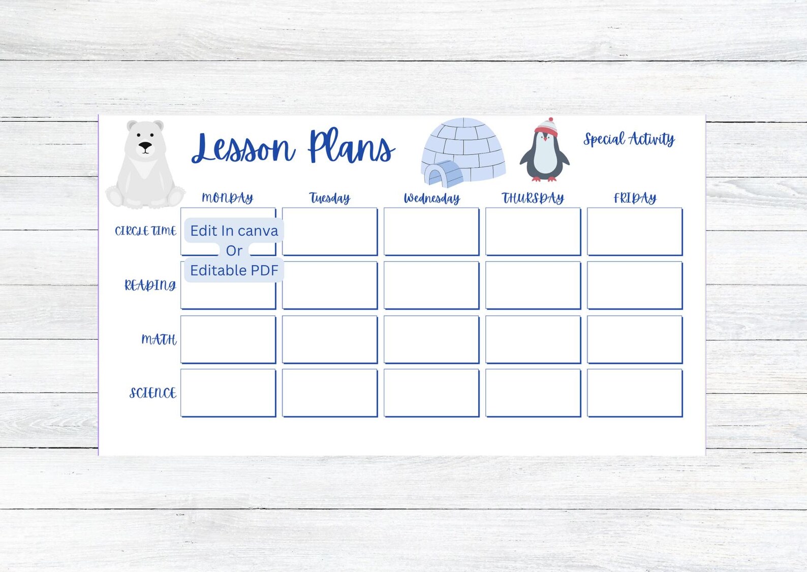 Daycare/preschool/pre~k/kindergarten/elementary Lesson Plan Template ...
